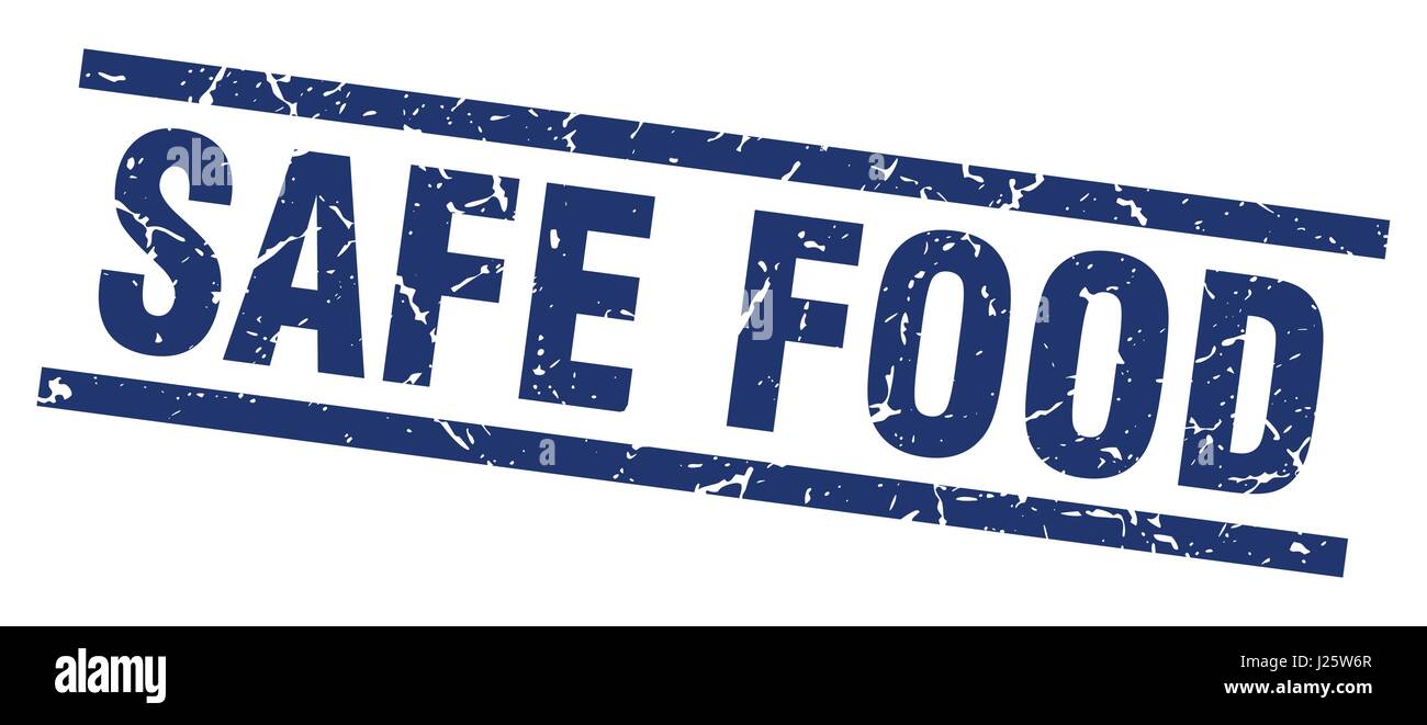 Safe food square stamp Stock Vector Images - Alamy