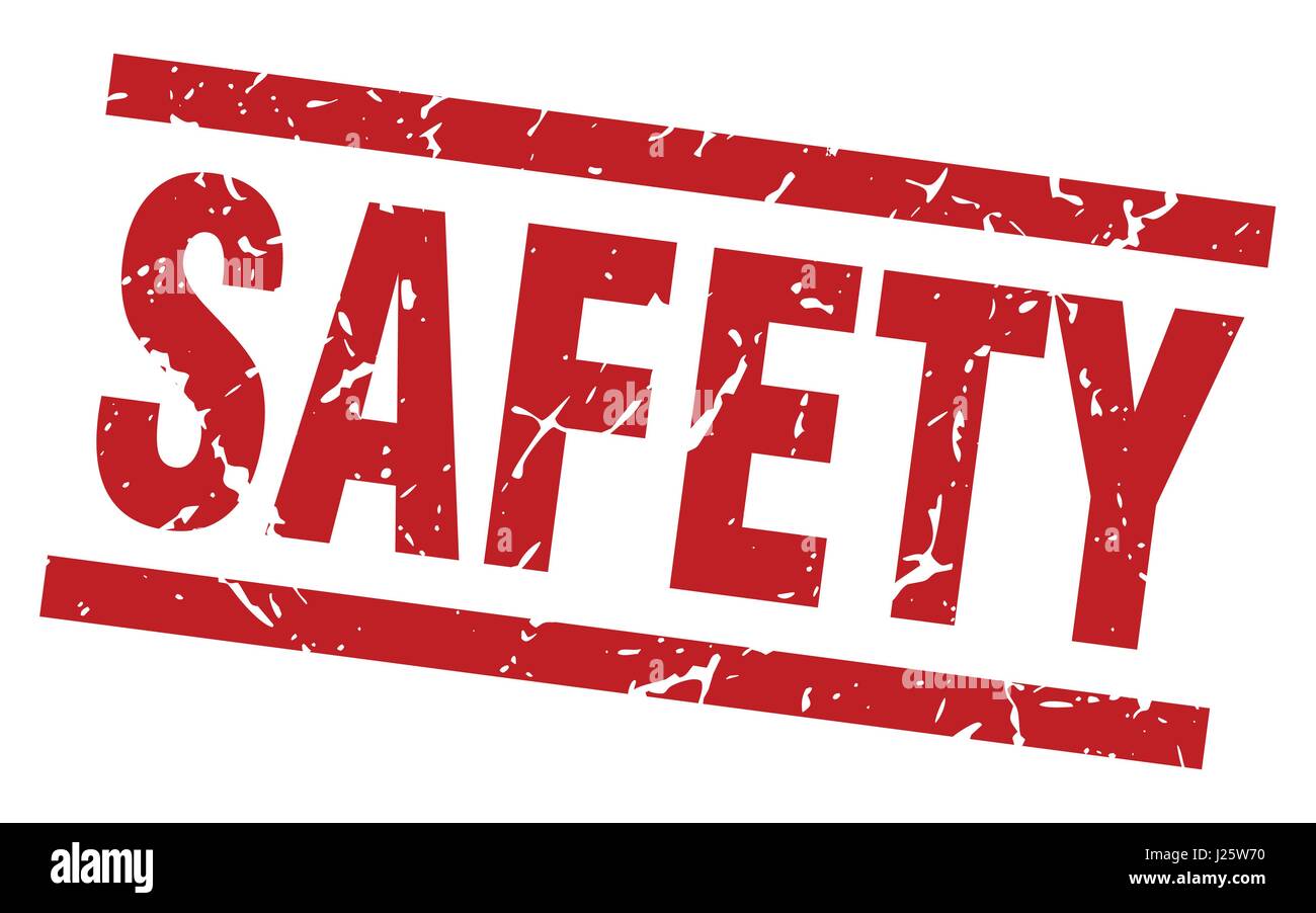 square grunge red safety stamp Stock Vector Image & Art - Alamy