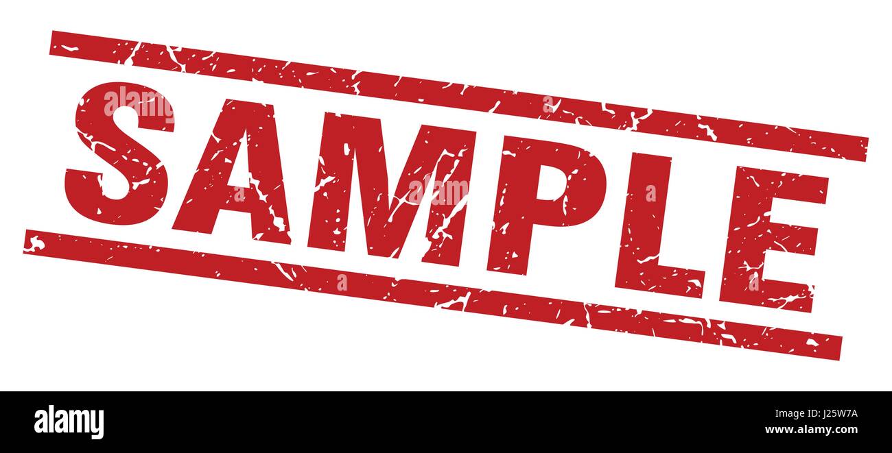 square grunge red sample stamp Stock Vector Image & Art - Alamy