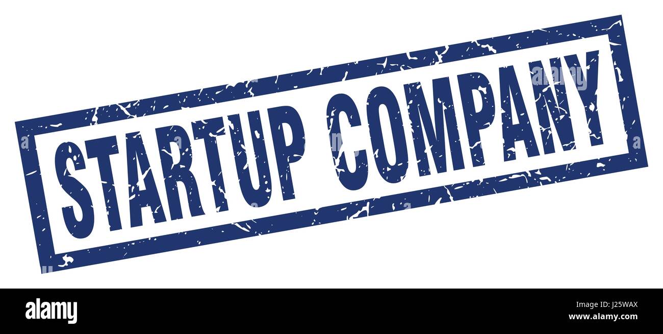square grunge blue startup company stamp Stock Vector Image & Art - Alamy