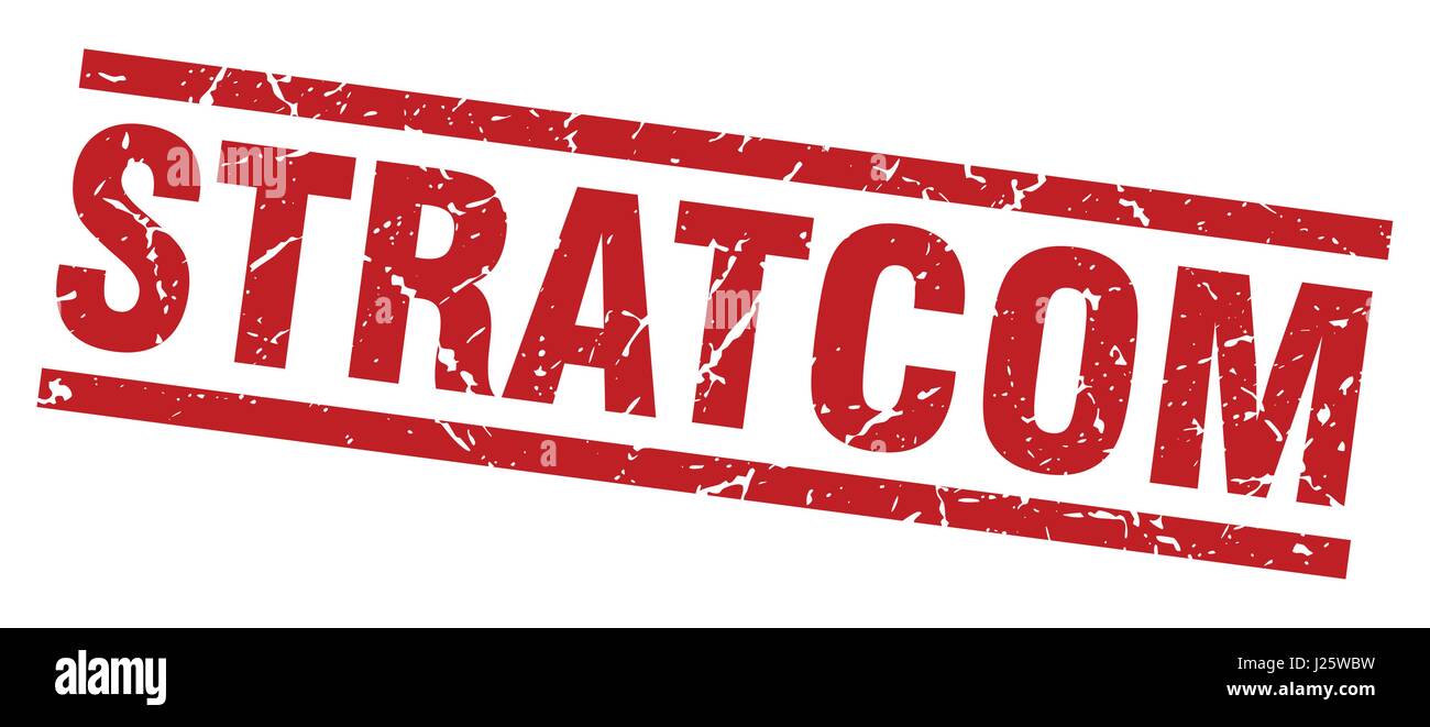 square grunge red stratcom stamp Stock Vector Image & Art - Alamy