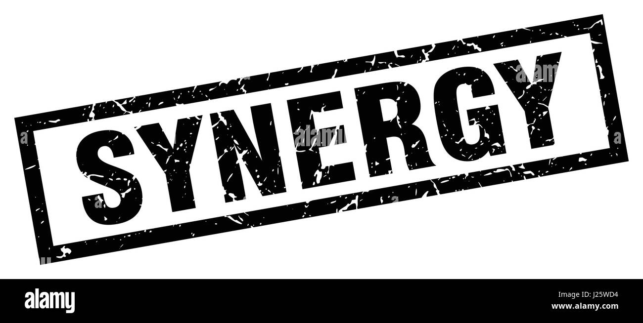 square grunge black synergy stamp Stock Vector Image & Art - Alamy