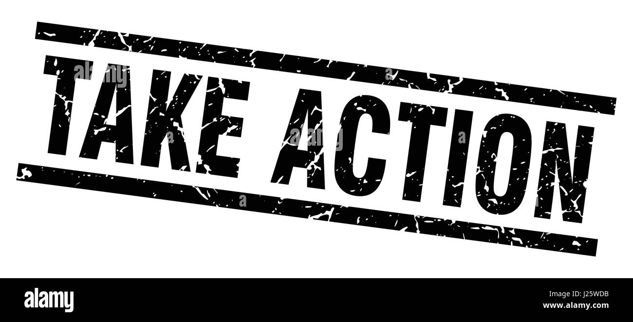 square grunge black take action stamp Stock Vector Image & Art - Alamy