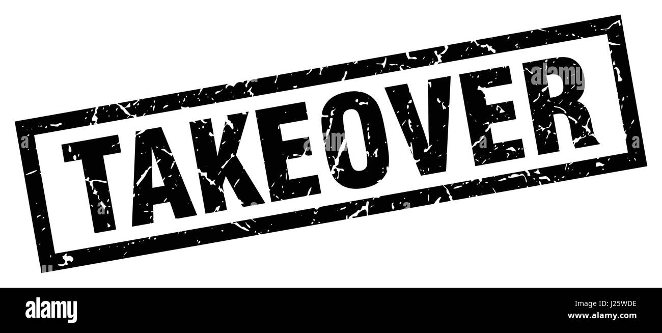 square grunge black takeover stamp Stock Vector Image & Art - Alamy