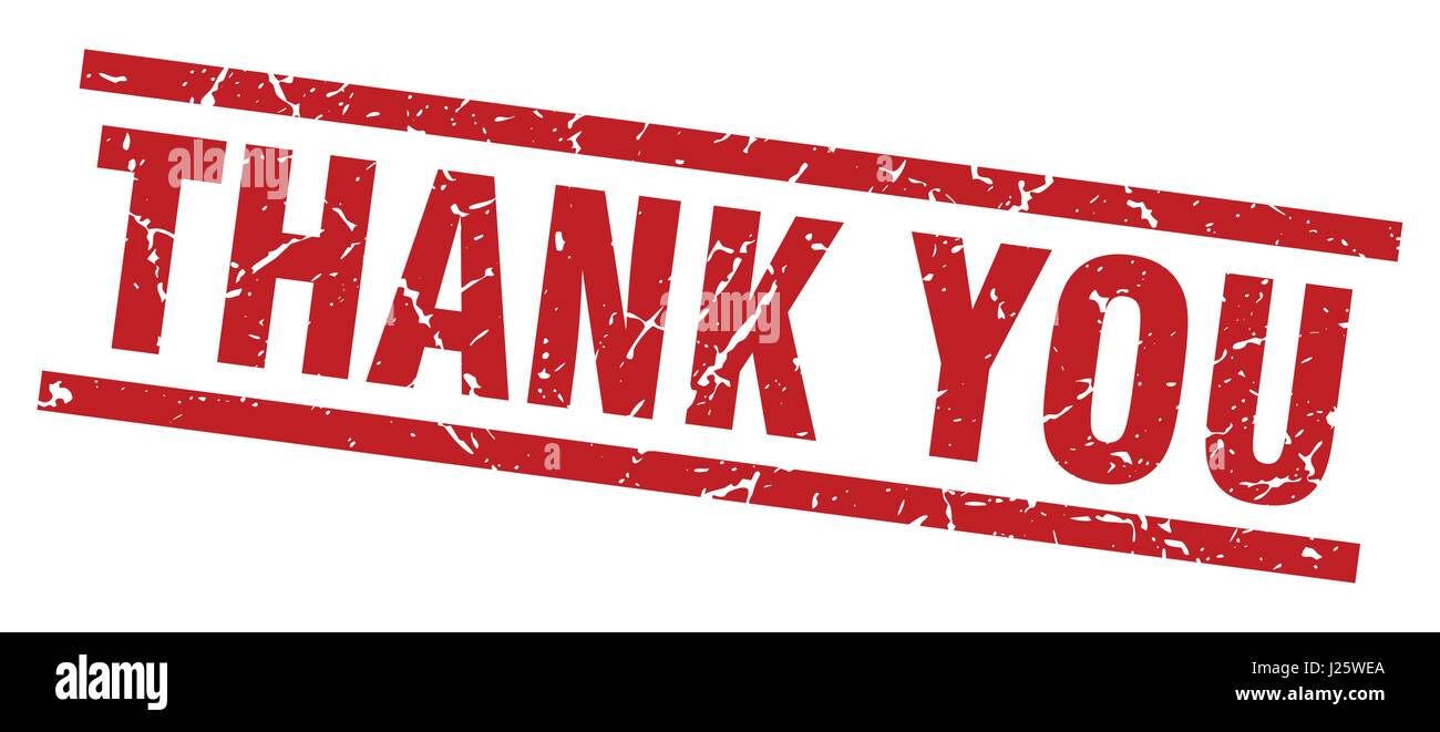 square grunge red thank you stamp Stock Vector Image & Art - Alamy