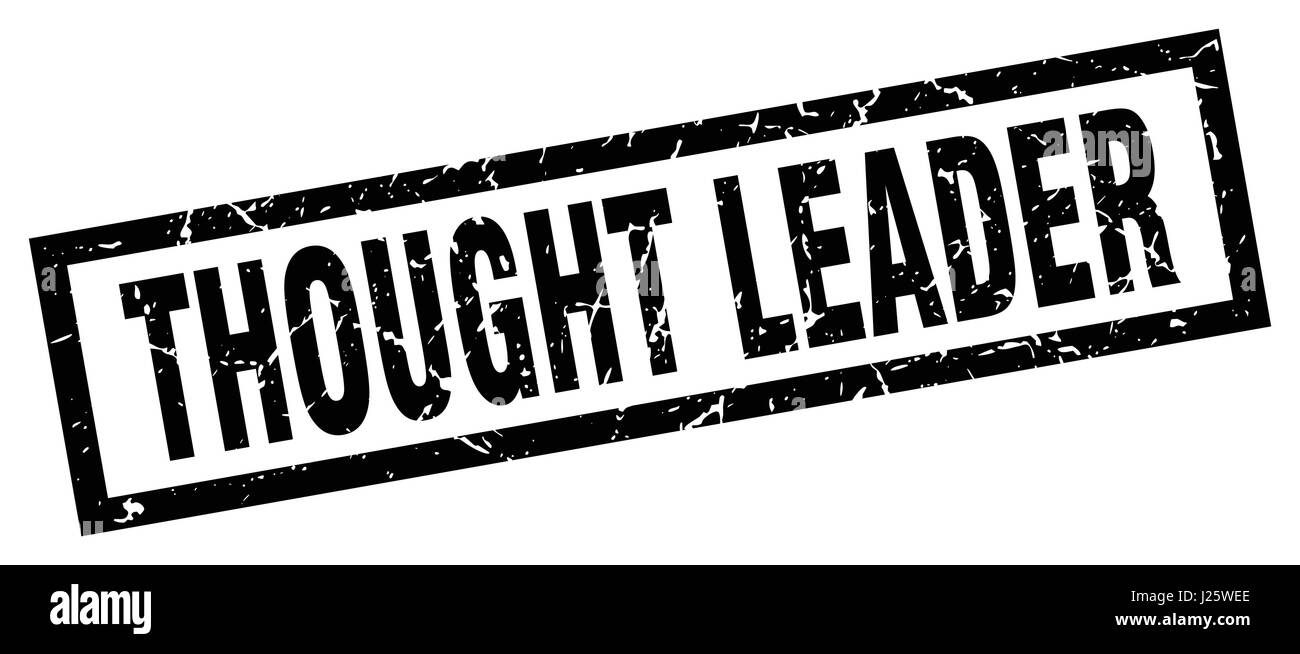 square grunge black thought leader stamp Stock Vector Image & Art - Alamy
