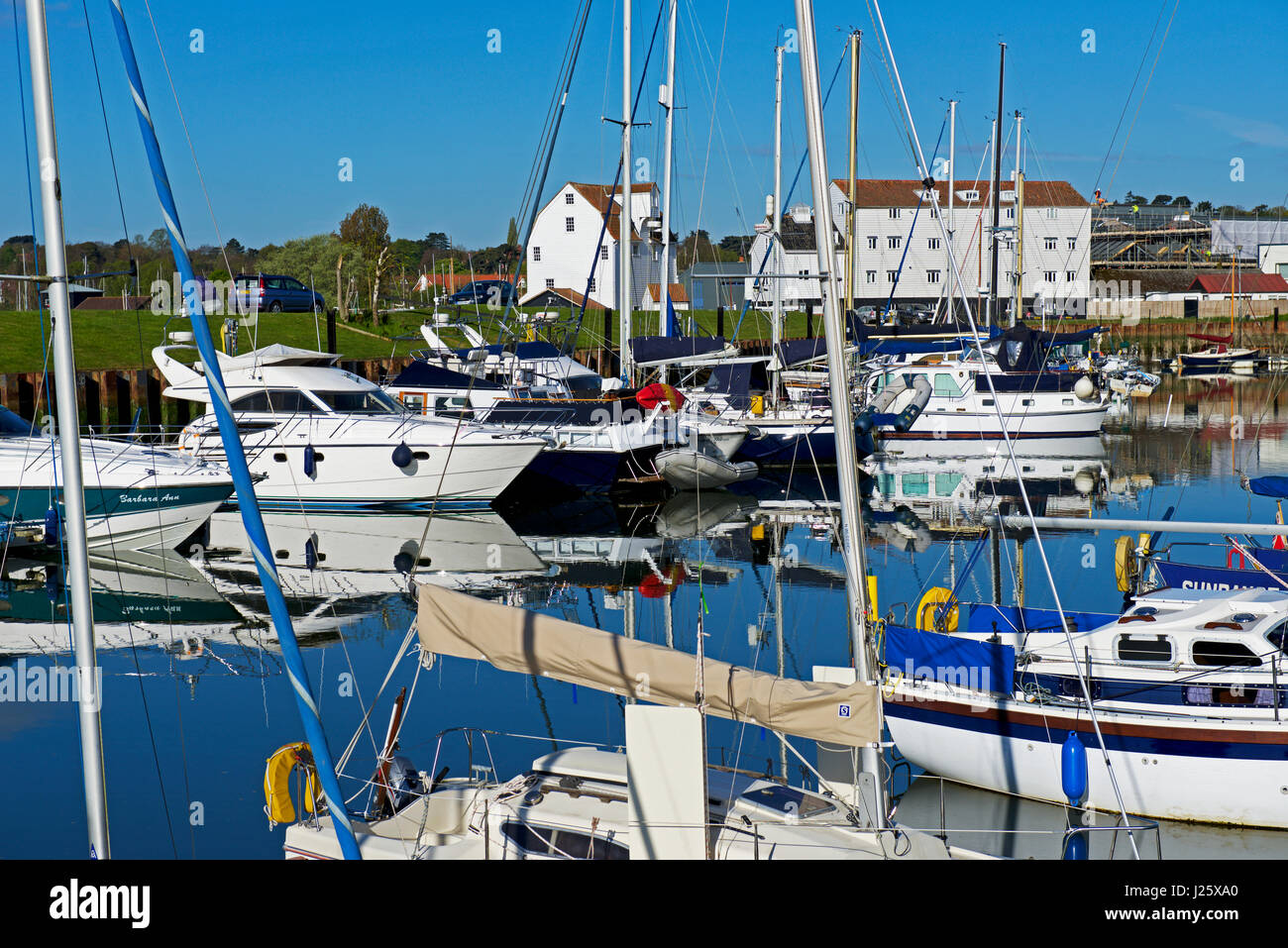 The marina, Woodbridge, Suffolk, England UK Stock Photo - Alamy
