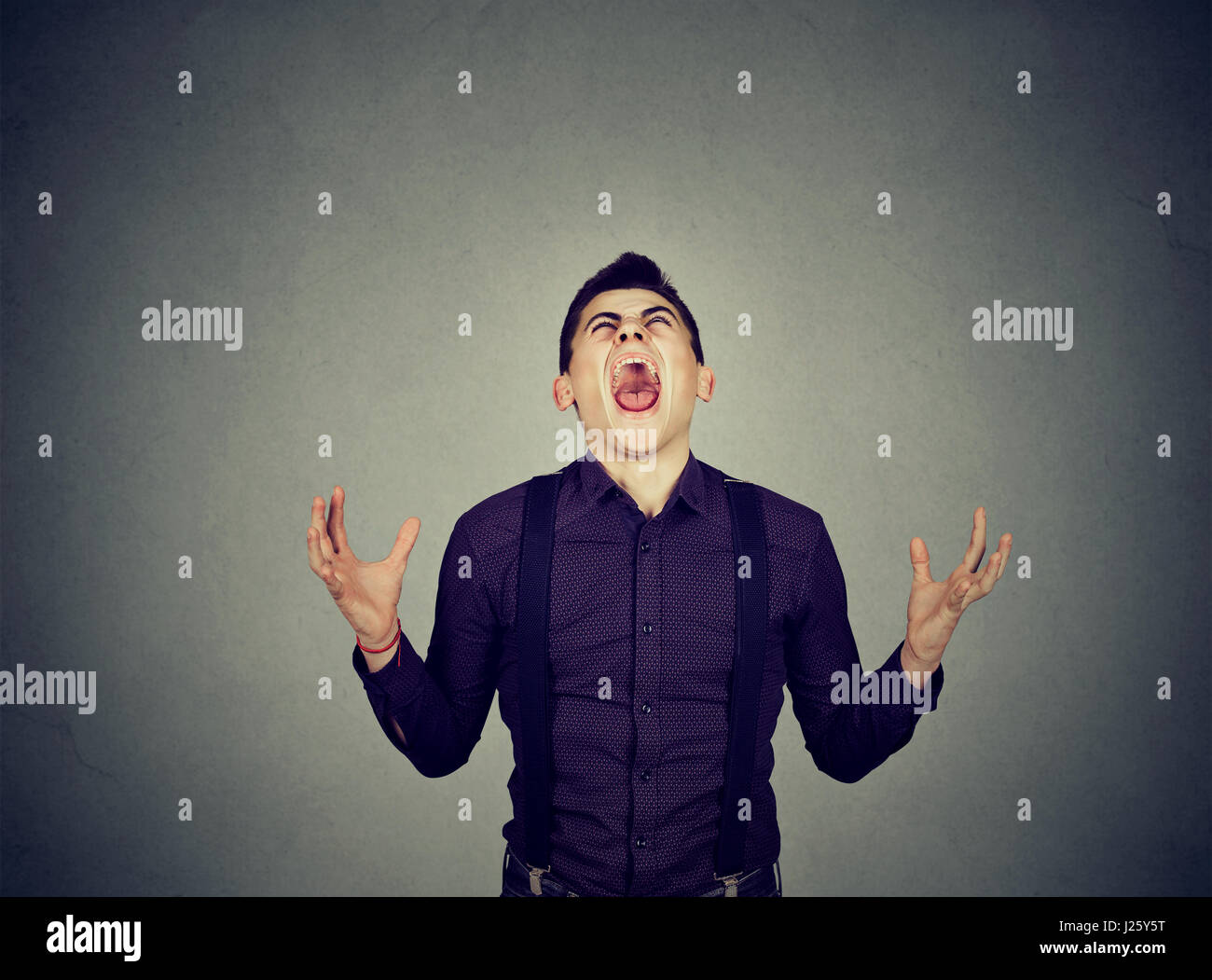 Male scream hi-res stock photography and images - Alamy