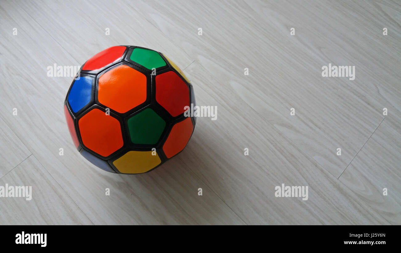 Colorful soccer ball Stock Photo - Alamy