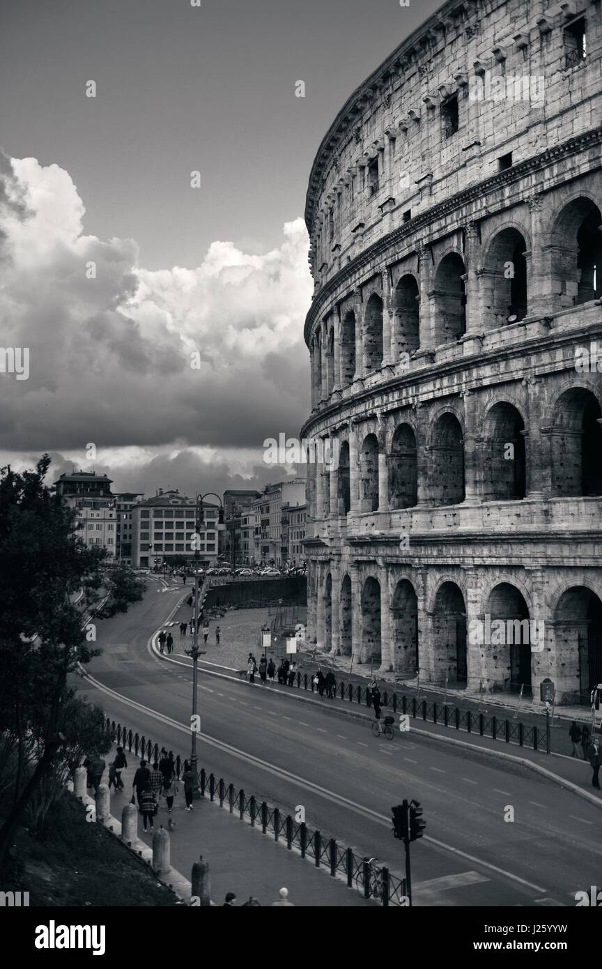 Colosseum street view hi-res stock photography and images - Alamy