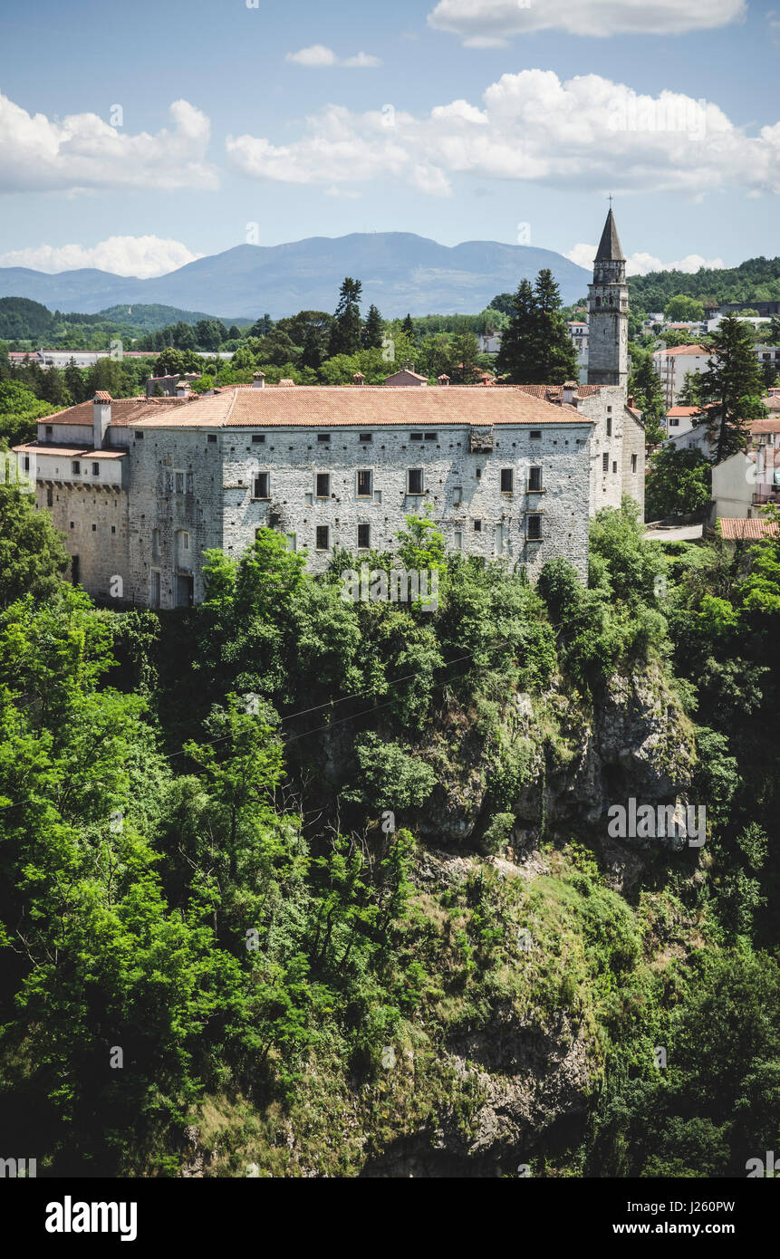View of Building Across Pazin Chasm, Croatia Stock Photo - Alamy
