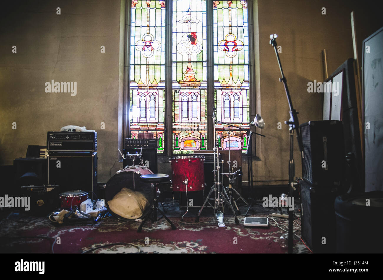 Band equipment hi-res stock photography and images - Alamy