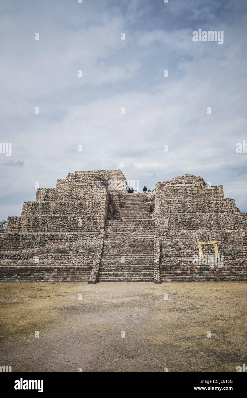 Stone Pyramid, Cañada de la Virgen, Guanajuato, Mexico Stock Photo - Alamy