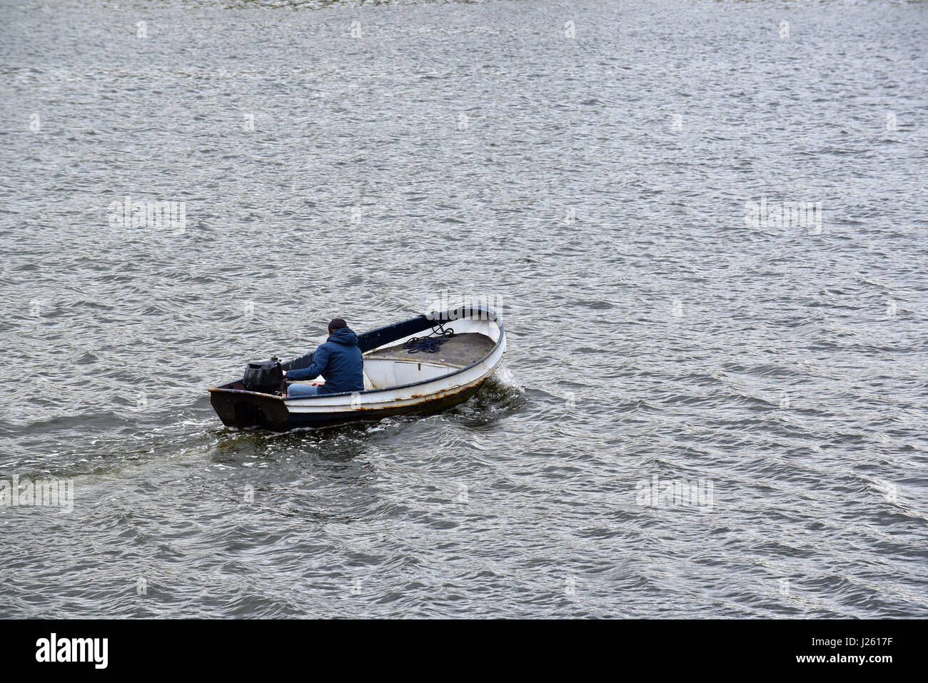Boat calm water hi-res stock photography and images - Alamy