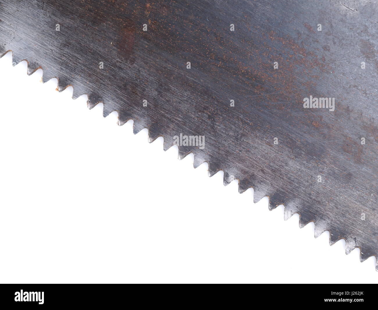 Old rusty hacksaw on white background Stock Photo - Alamy