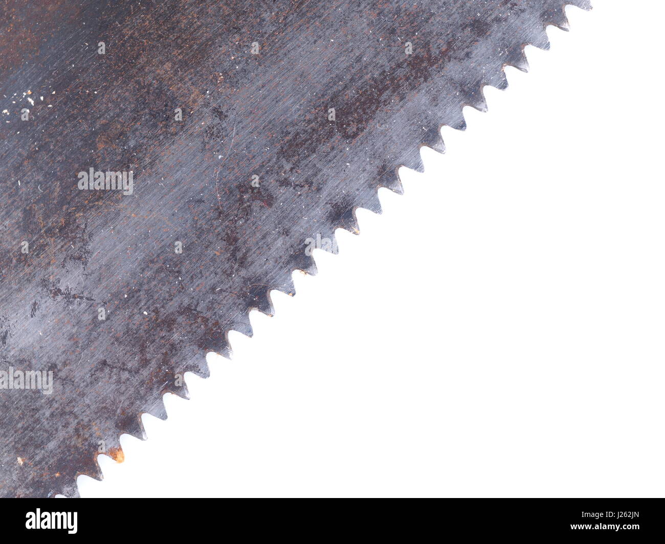 Old rusty hacksaw on white background Stock Photo - Alamy