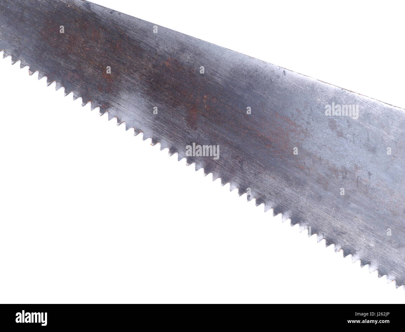 Old rusty hacksaw on white background Stock Photo - Alamy