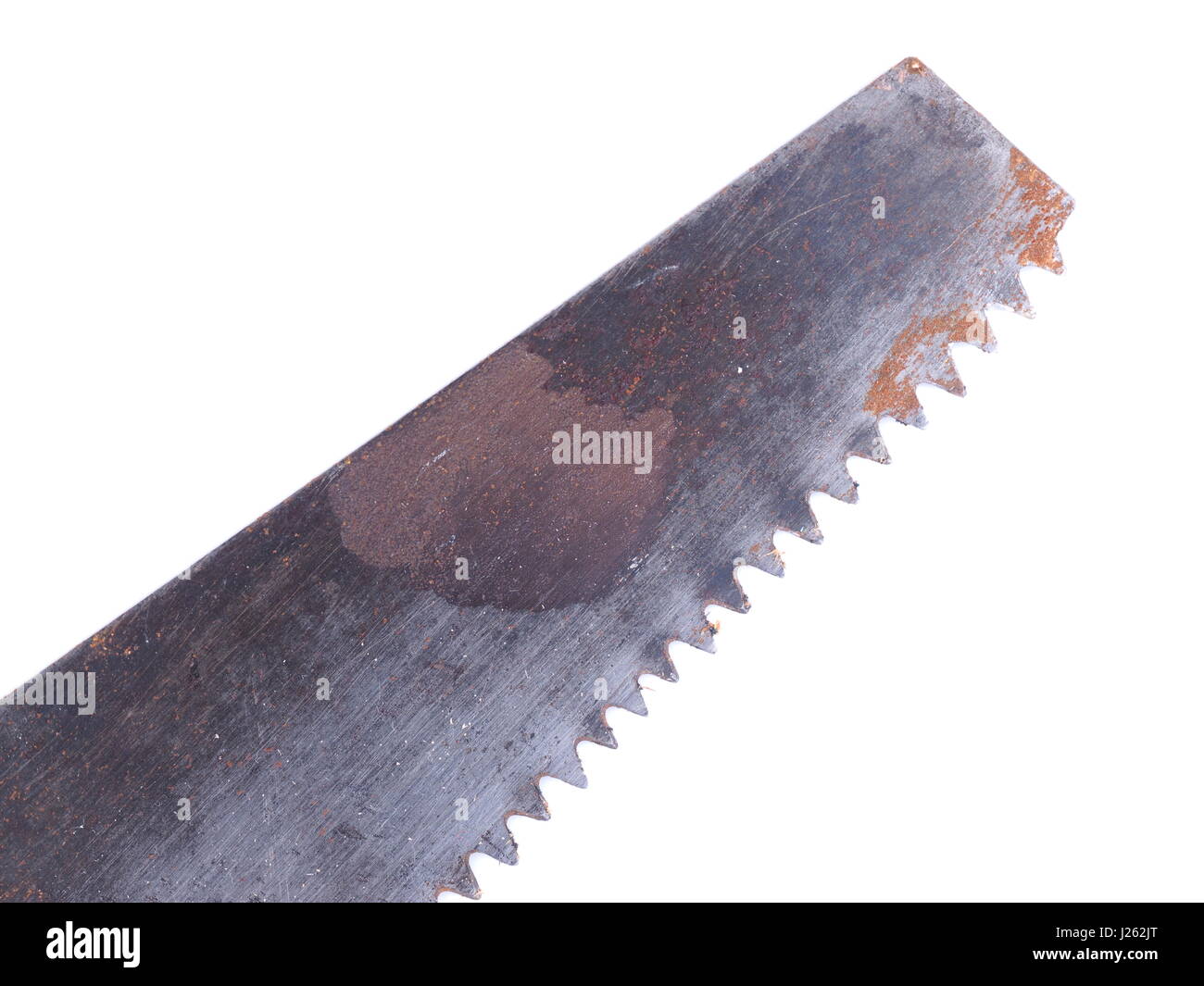 Old rusty hacksaw on white background Stock Photo - Alamy
