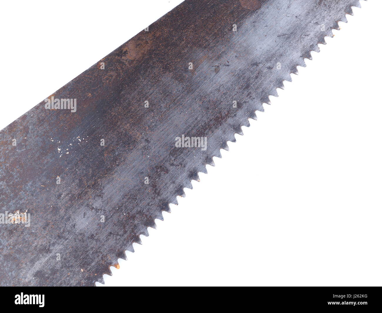 Old rusty hacksaw on white background Stock Photo - Alamy