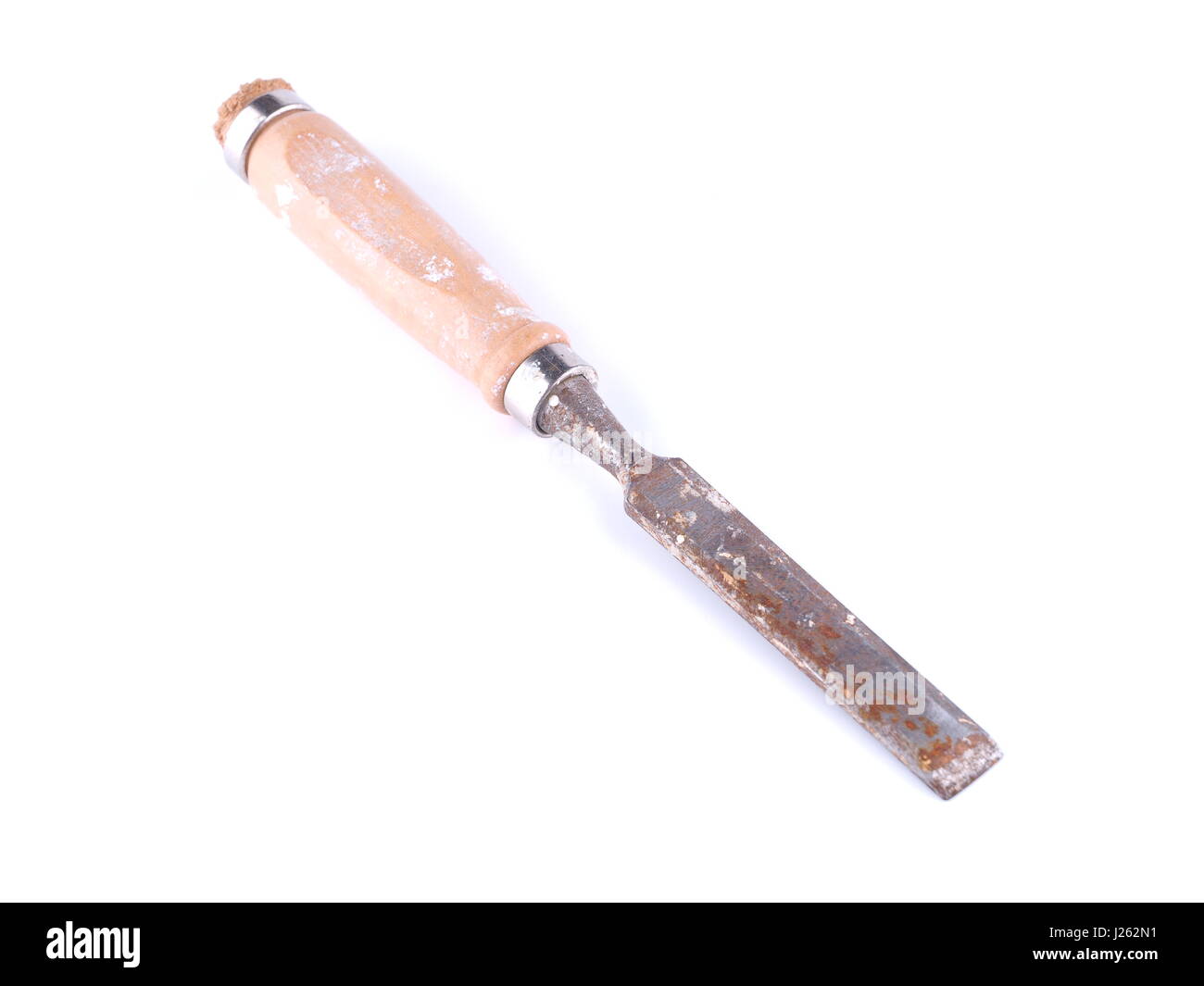 Old rusty chisel on a white background Stock Photo - Alamy