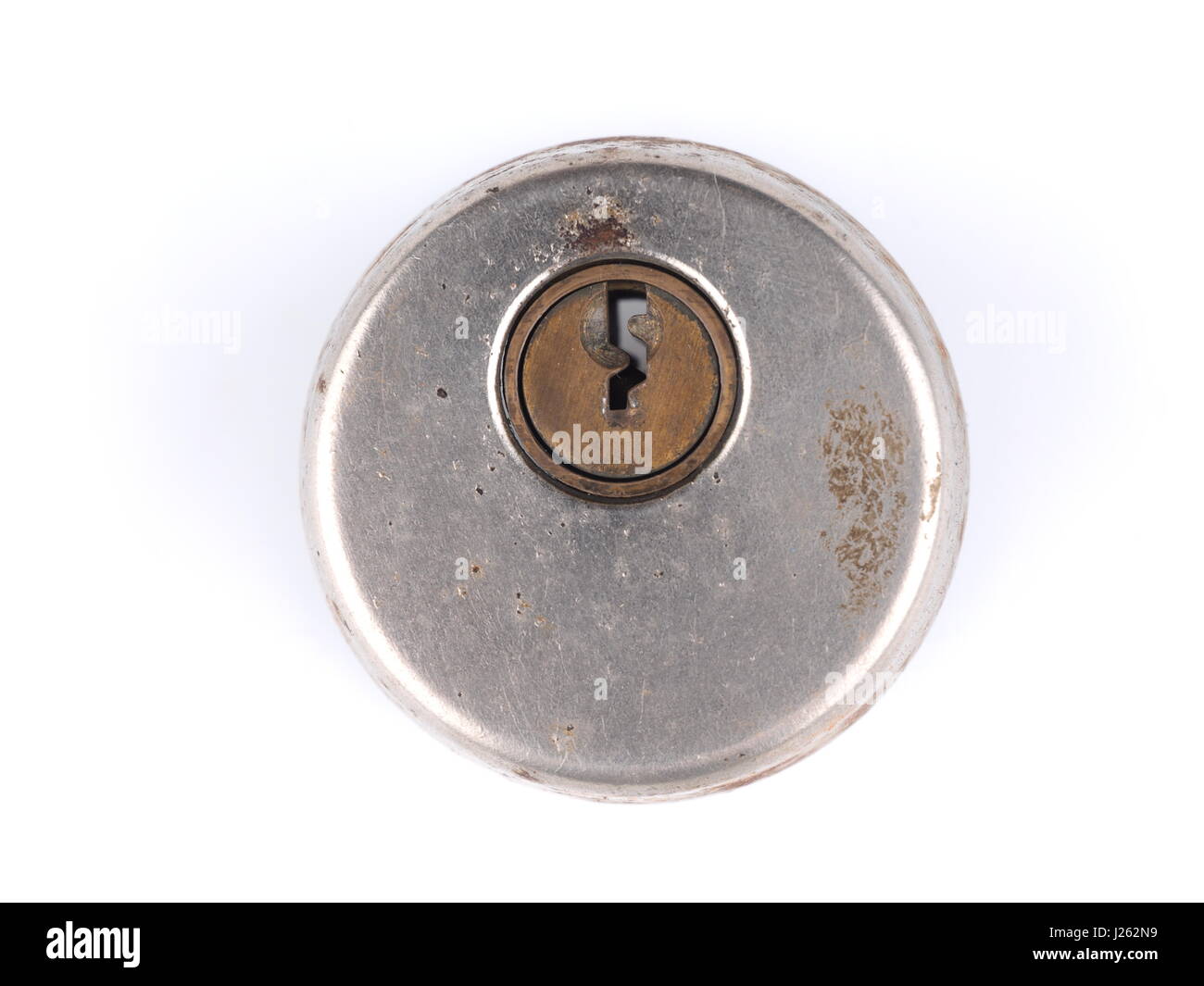 Lock on a white background Stock Photo - Alamy