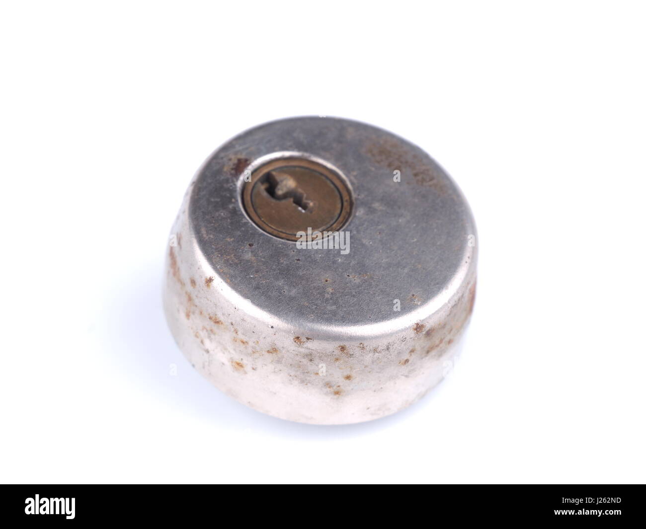 Lock on a white background Stock Photo - Alamy