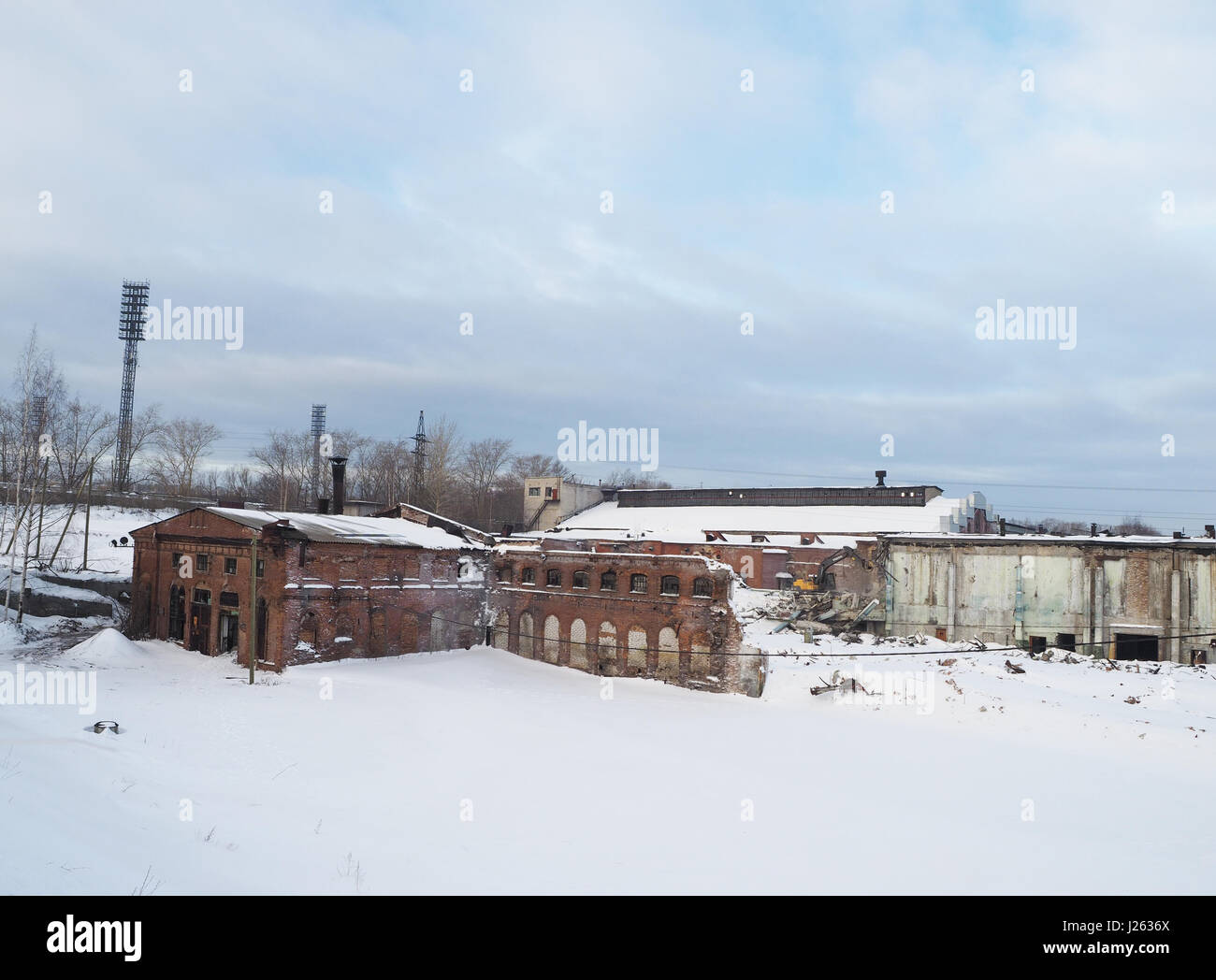 old brick factory Stock Photo - Alamy