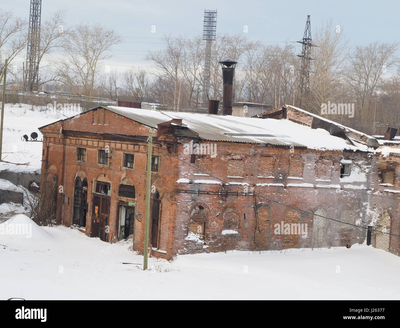 old brick factory Stock Photo - Alamy