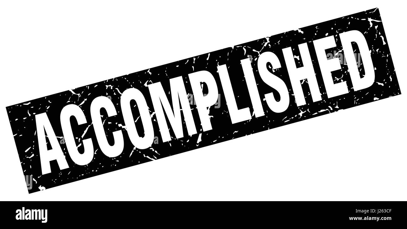 Accomplished stamp Black and White Stock Photos & Images - Alamy