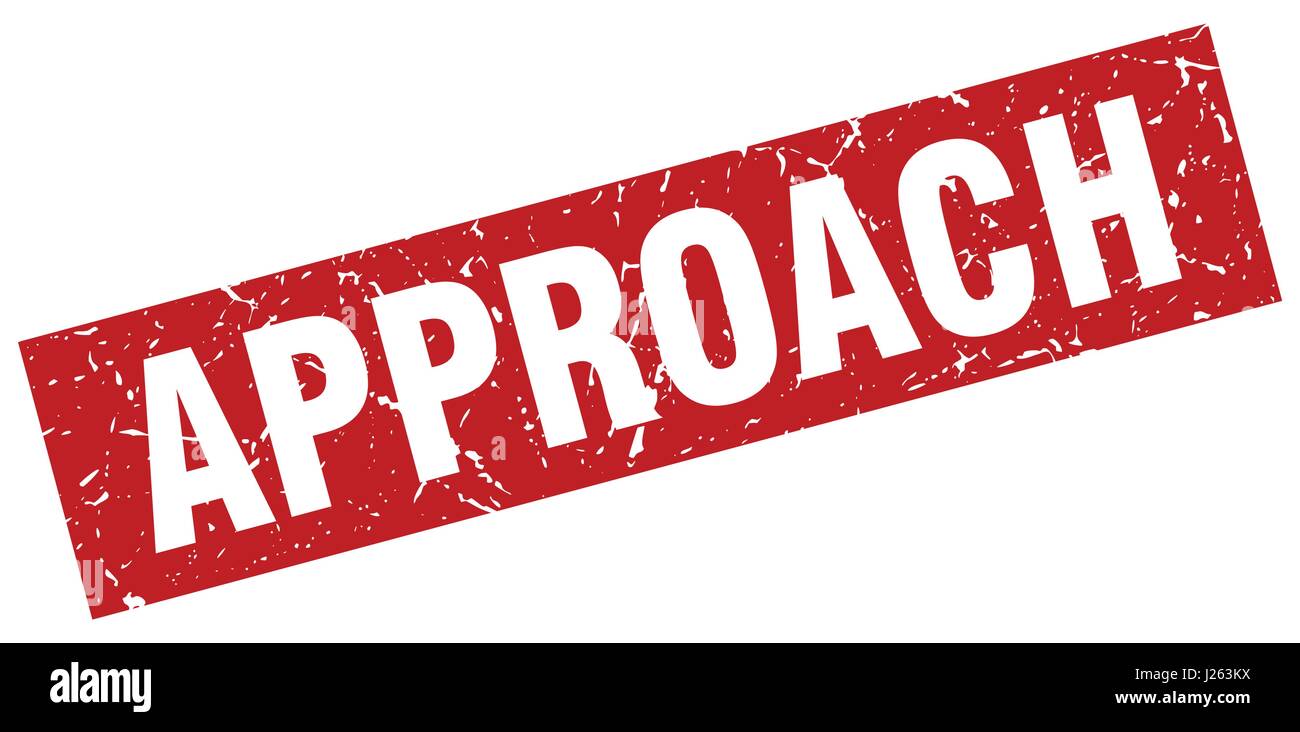 square grunge red approach stamp Stock Vector Image & Art - Alamy