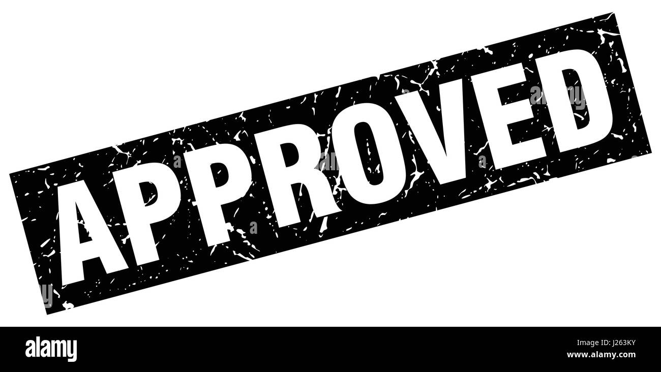 Approved stamp template Black and White Stock Photos & Images - Alamy