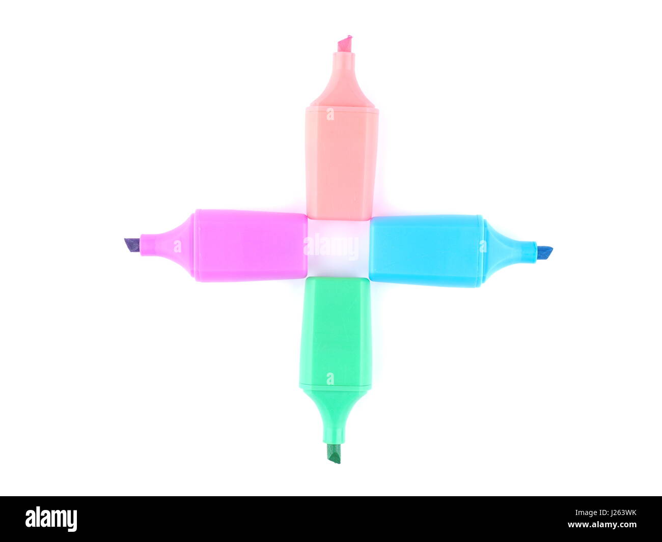 Colored text separator on white background Stock Photo - Alamy