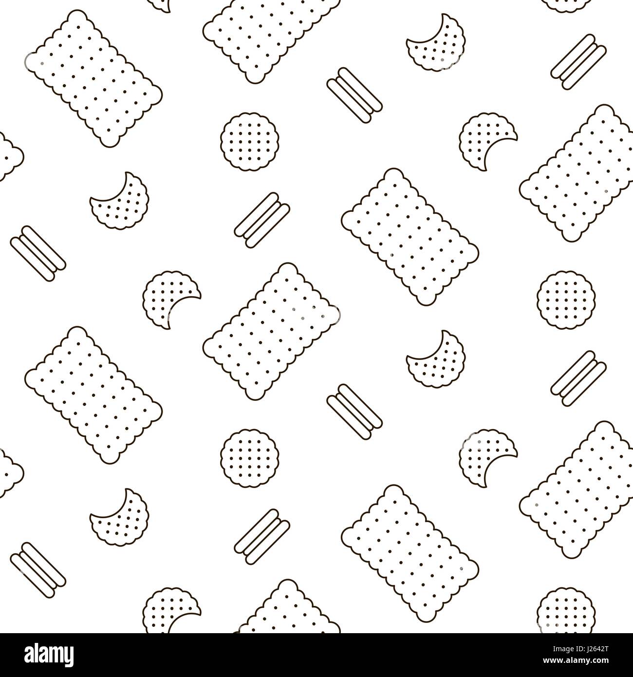 Biscuit line drawing hi-res stock photography and images - Alamy