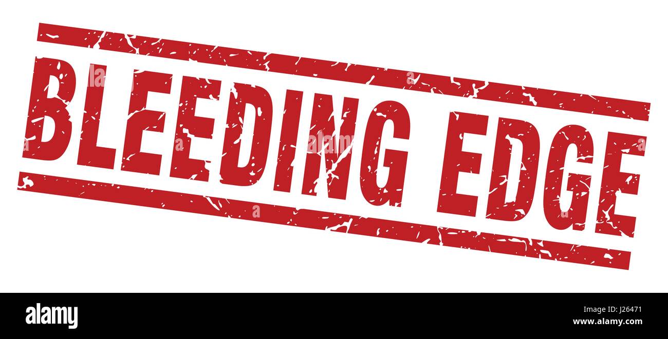 square grunge red bleeding edge stamp Stock Vector Image & Art - Alamy