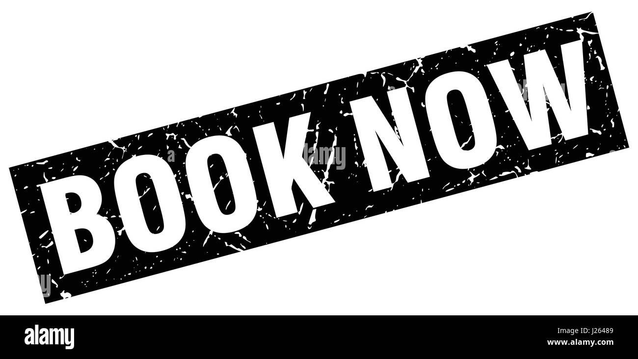Book now stamp Black and White Stock Photos & Images - Alamy