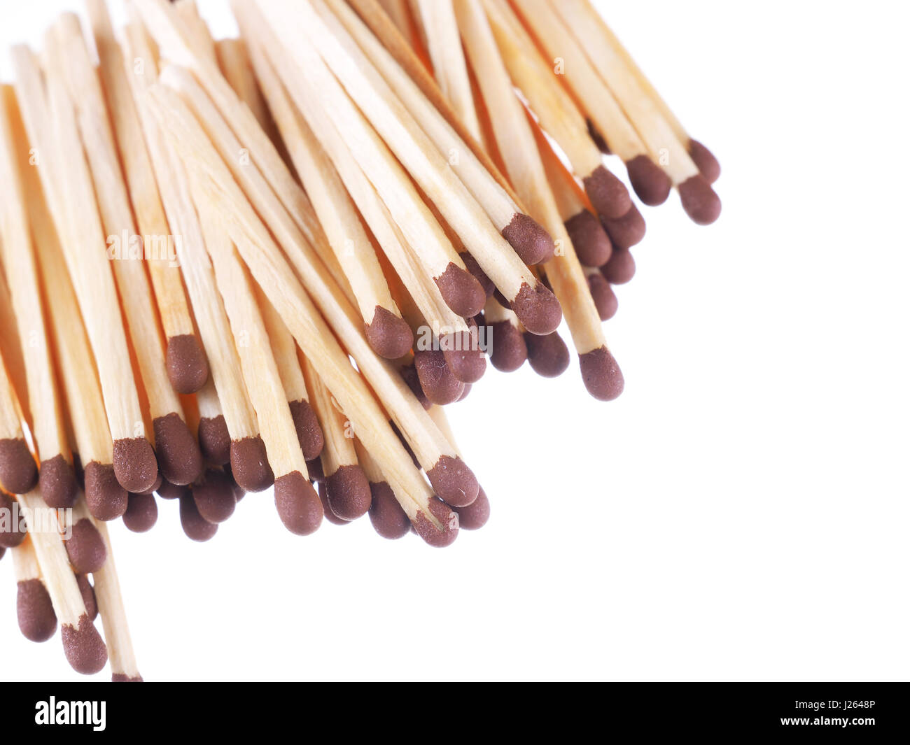matches on a white background Stock Photo - Alamy