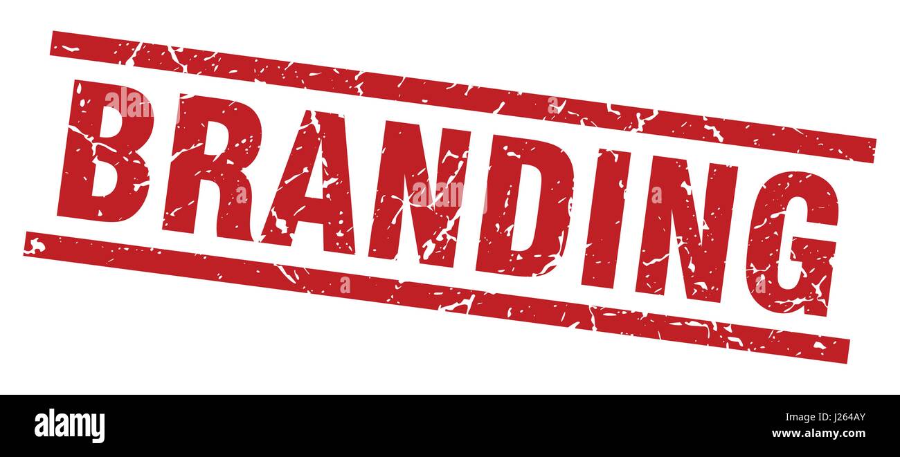 square grunge red branding stamp Stock Vector Image & Art - Alamy