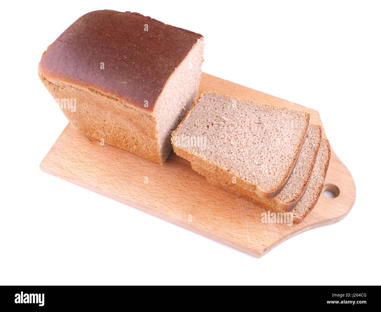 bread on a white background Stock Photo - Alamy