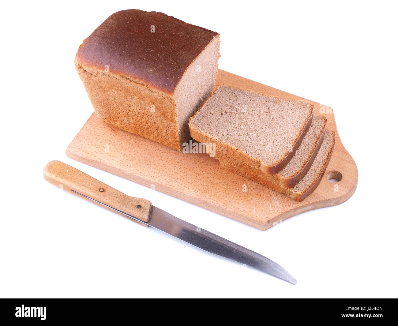 bread on a white background Stock Photo - Alamy