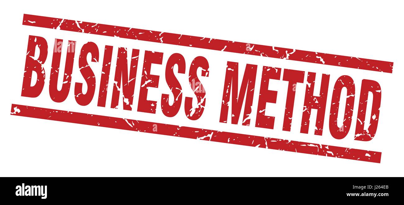 square grunge red business method stamp Stock Vector Image & Art - Alamy