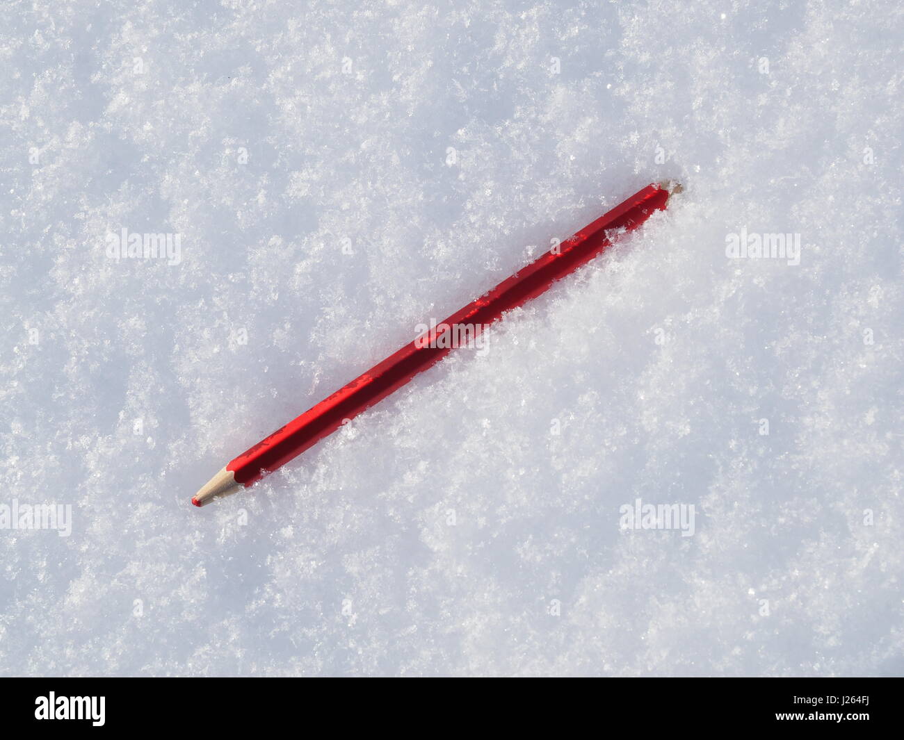 marker in the snow Stock Photo - Alamy