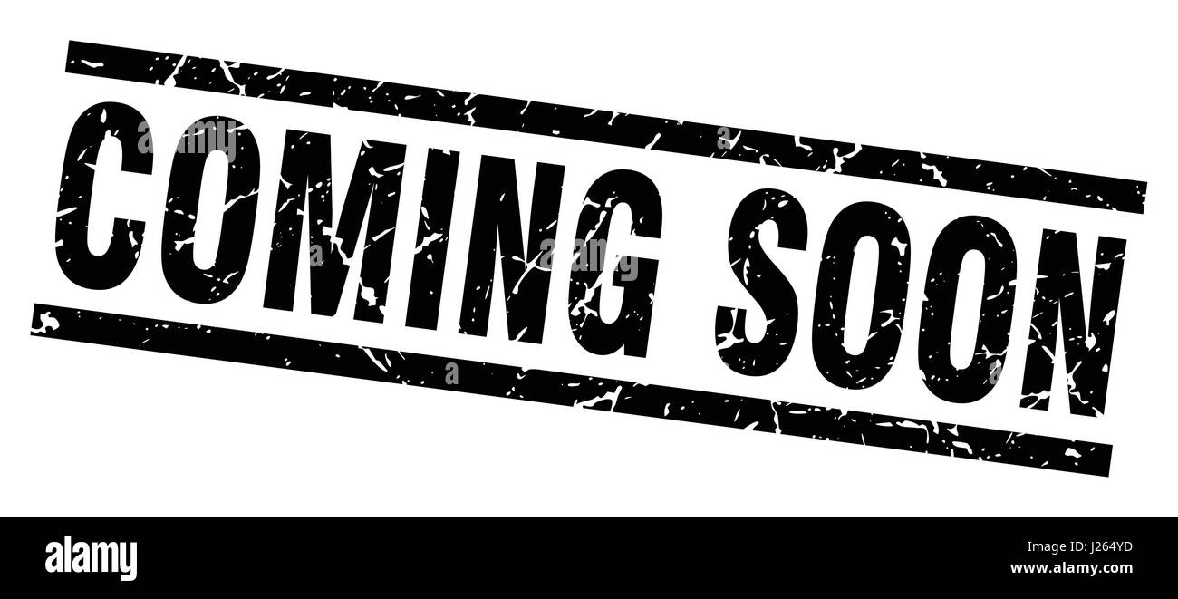 square grunge black coming soon stamp Stock Vector Image & Art - Alamy