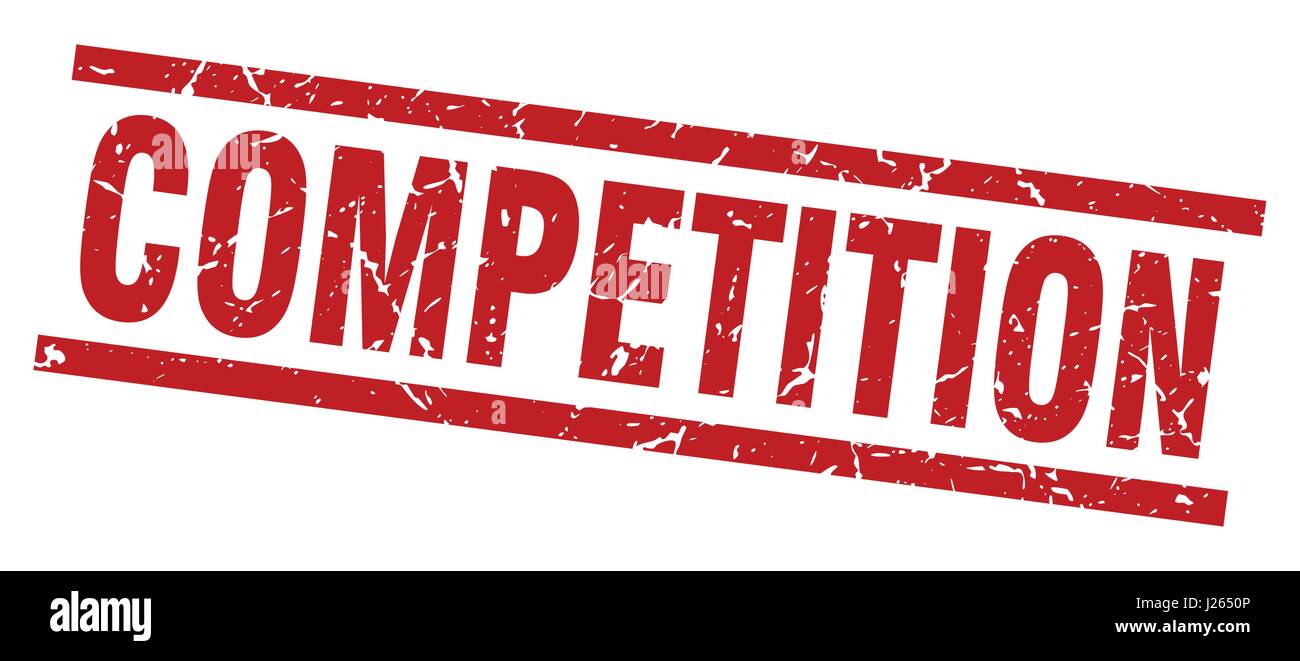 square grunge red competition stamp Stock Vector Image & Art - Alamy