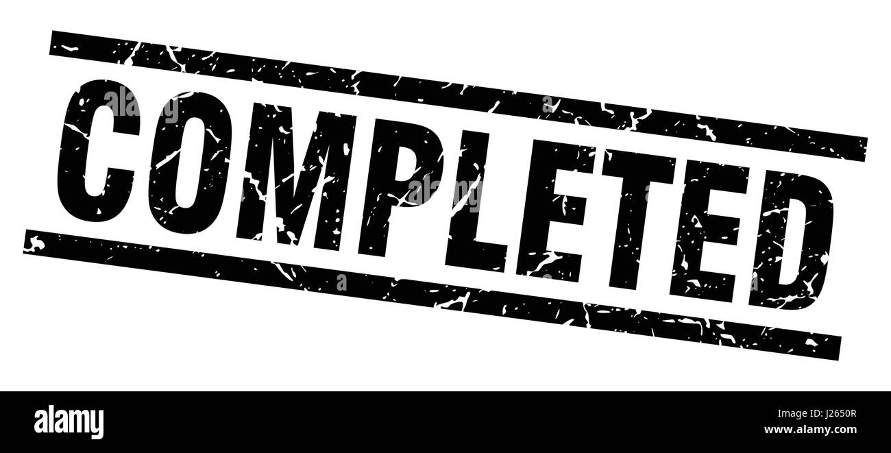 square grunge black completed stamp Stock Vector Image & Art - Alamy