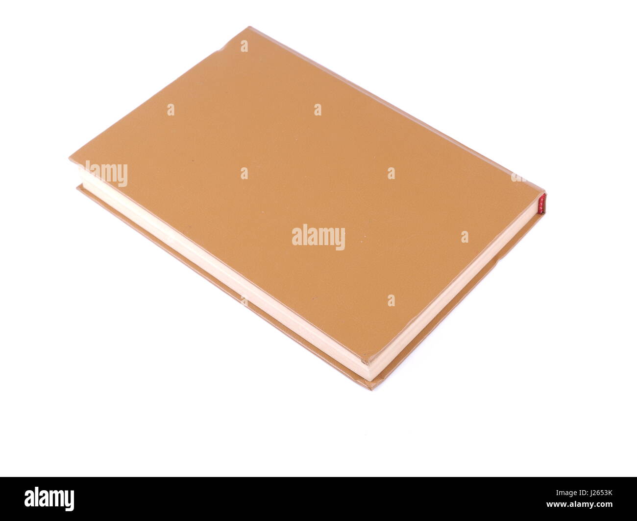 brown book on a white background Stock Photo - Alamy
