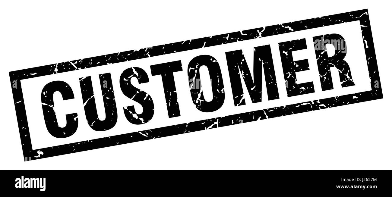 square grunge black customer stamp Stock Vector Image & Art - Alamy