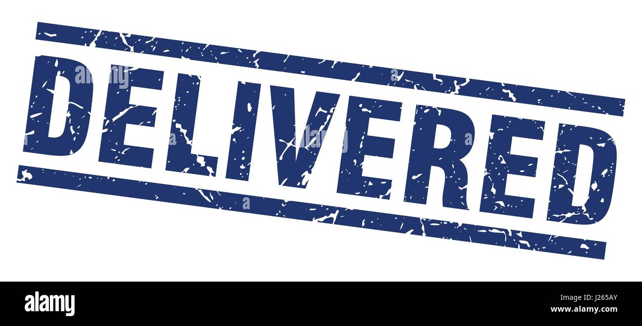 Delivered badge Cut Out Stock Images & Pictures - Alamy
