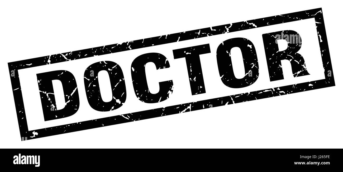 square grunge black doctor stamp Stock Vector Image & Art - Alamy