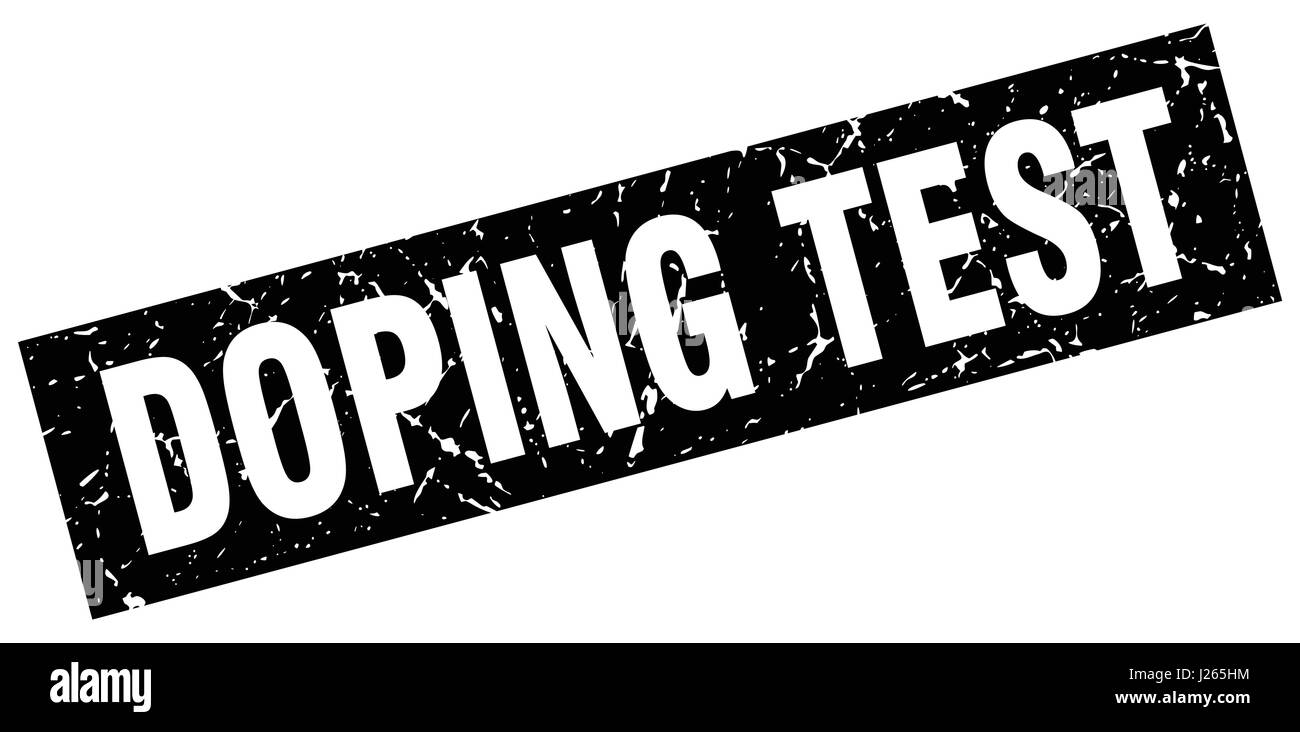 square grunge black doping test stamp Stock Vector Image & Art - Alamy