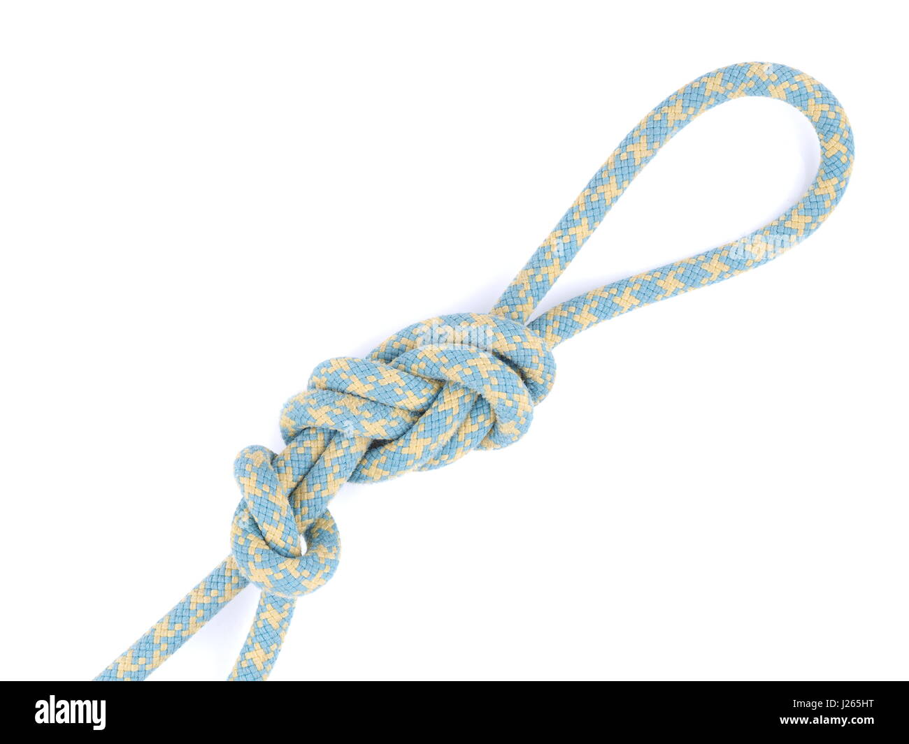 rope knot on a white background Stock Photo - Alamy